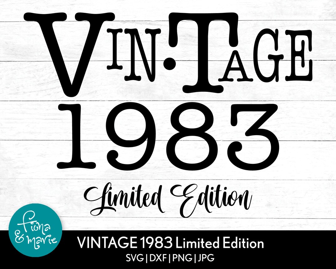 Vintage 1983 Funny 40th Birthday Svg 40th Birthday Gift - Etsy