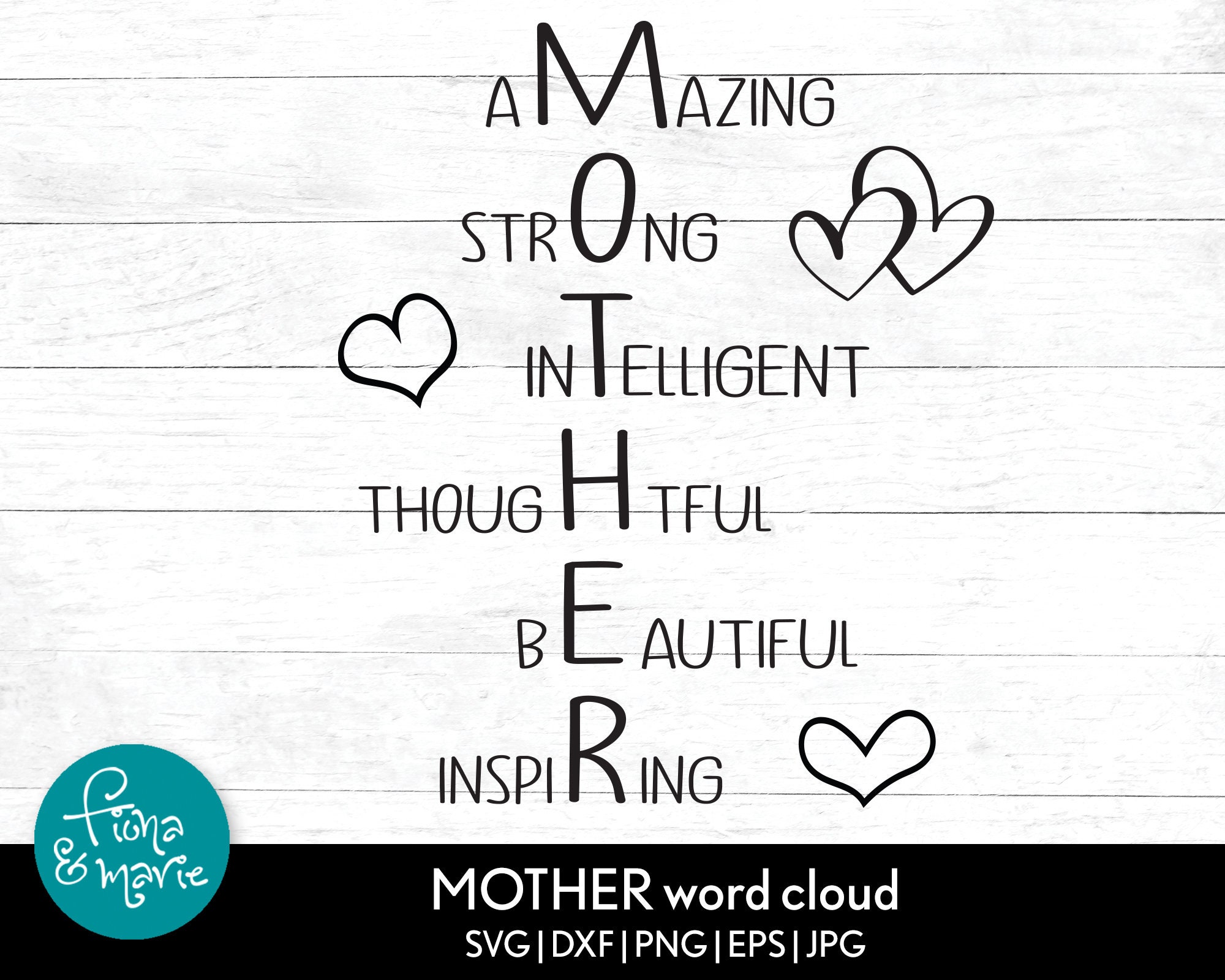 Mother Svg Mother's Day Inspirational Words Svg Dxf - Etsy