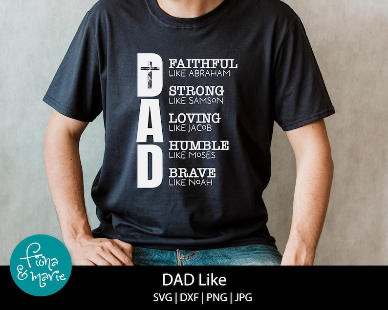 Christian Dad SVG, Fathers Day Gift, Man of Faith (digital Download) - Etsy