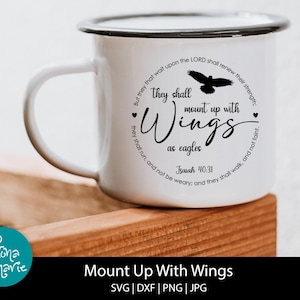 Isaiah 40:31 KJV, Mount up With Wings as Eagles, Bible Verse SVG ...