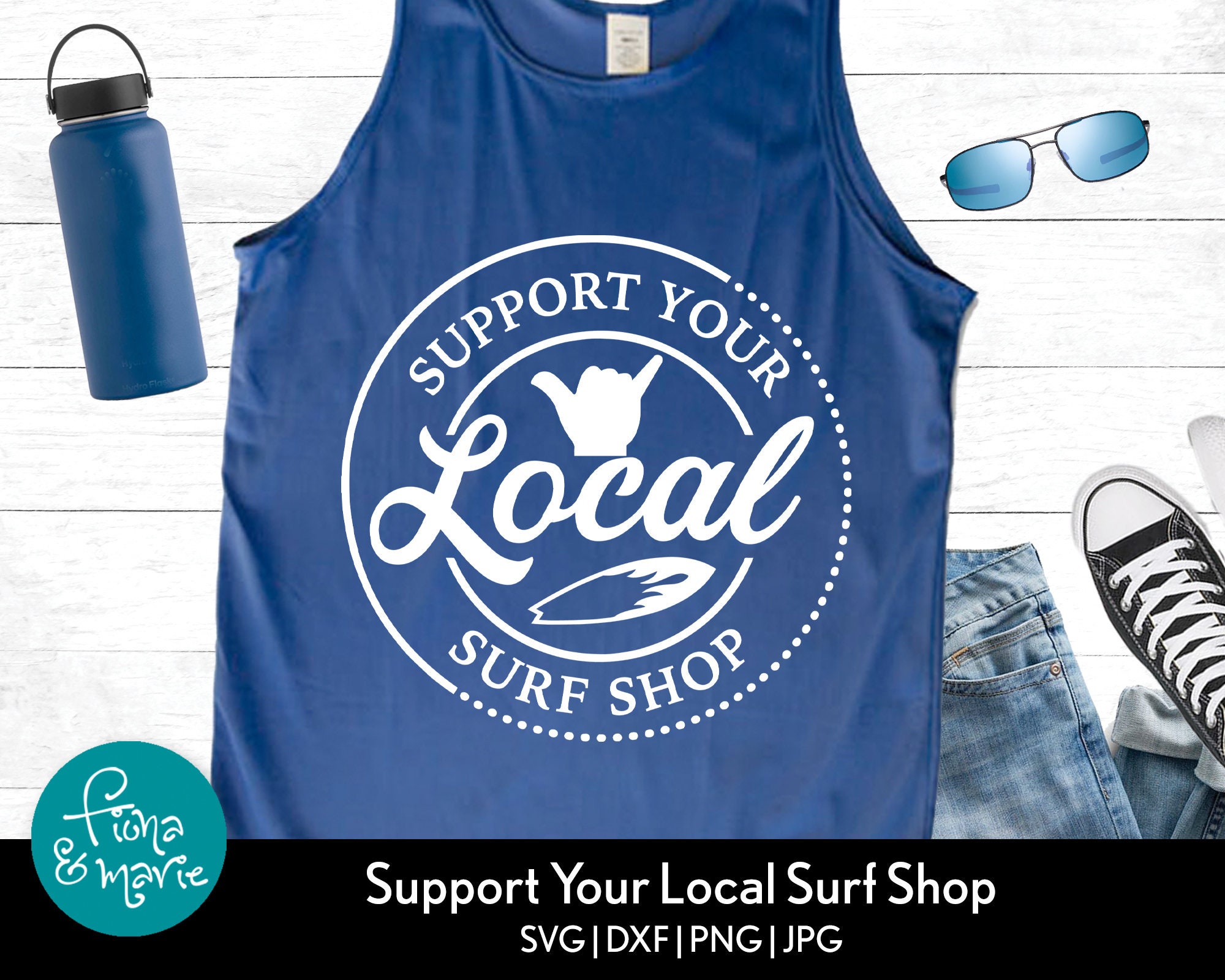 Support Your Local Surf Shop Svg Summer Svg Surfing Svg - Etsy