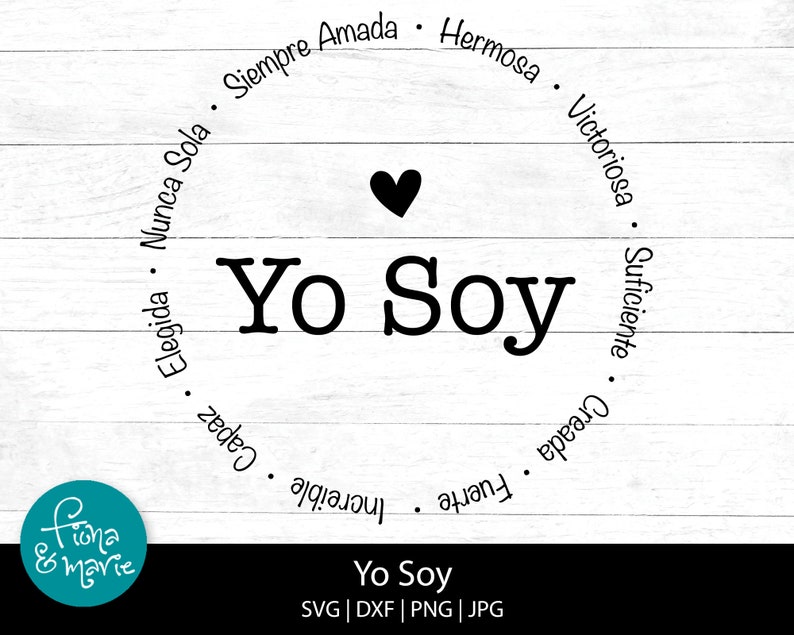 Yo Soy Inspiracion SVG: Spanish Affirmation, Cricut Cut File (digital ...