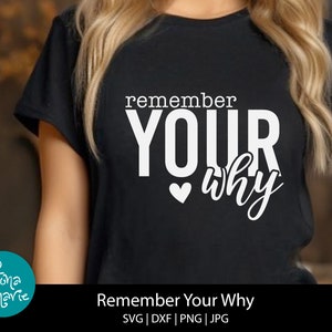 Remember Your Why, Motivational Svg, Inspirational Svg, Svg, Dxf, Jpg ...