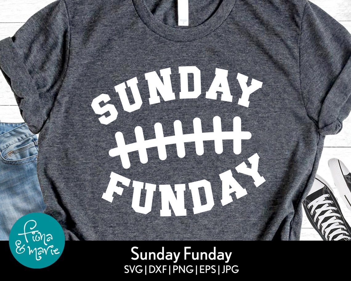 Sunday Funday svg Football svg Fall Football Design SVG | Etsy
