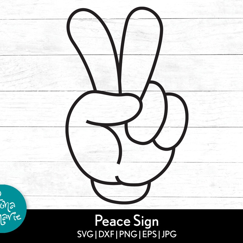 Hand Peace Sign - Etsy