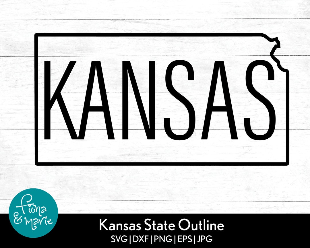 Kansas Svg Svg Png Jpg Eps Dxf Ai Mirrored PDF Cut Files for Cricut and ...