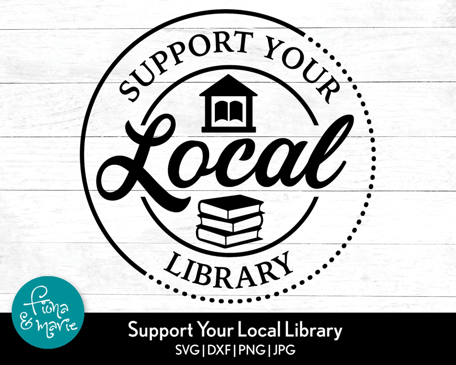 Support Your Local Library Svg | Library Svg | Books Svg | Education ...