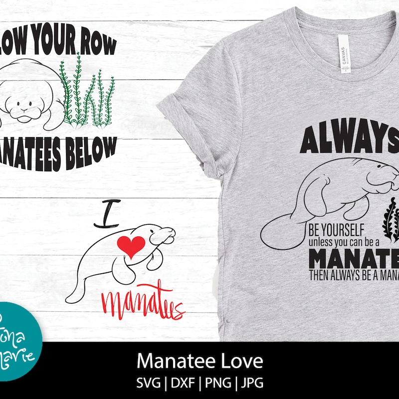 Manatee Svg - Etsy