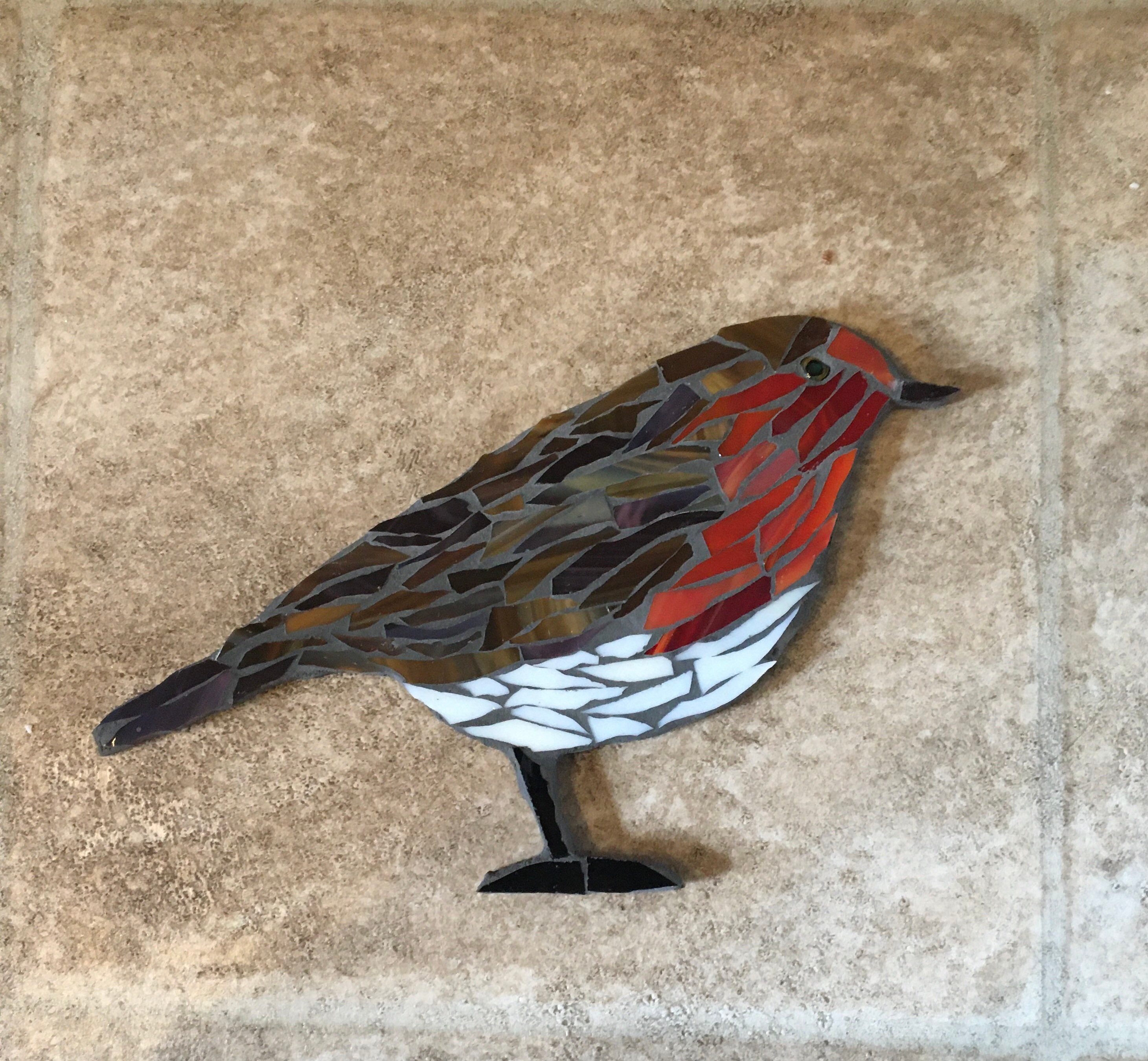 Mosaic Robin - Etsy