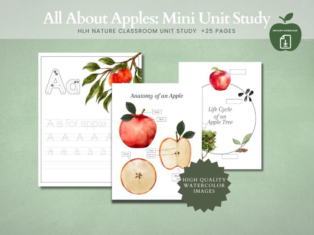 Apple Unit Study | Charlotte Mason Unit Study | Homeschool Unit Study ...