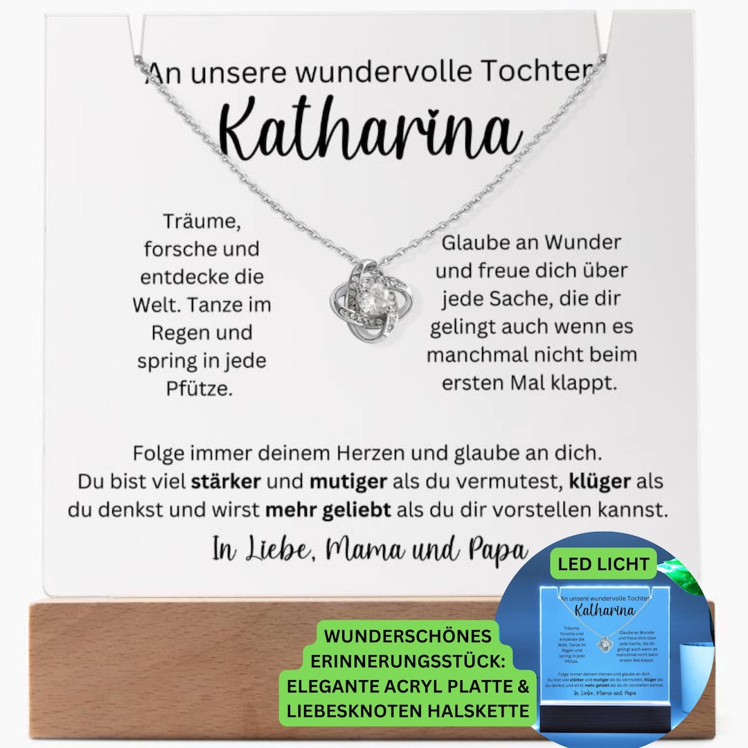 Tochter Geschenk Von Eltern Mit Spruch, Tochter Weihnachtsgeschenk ...
