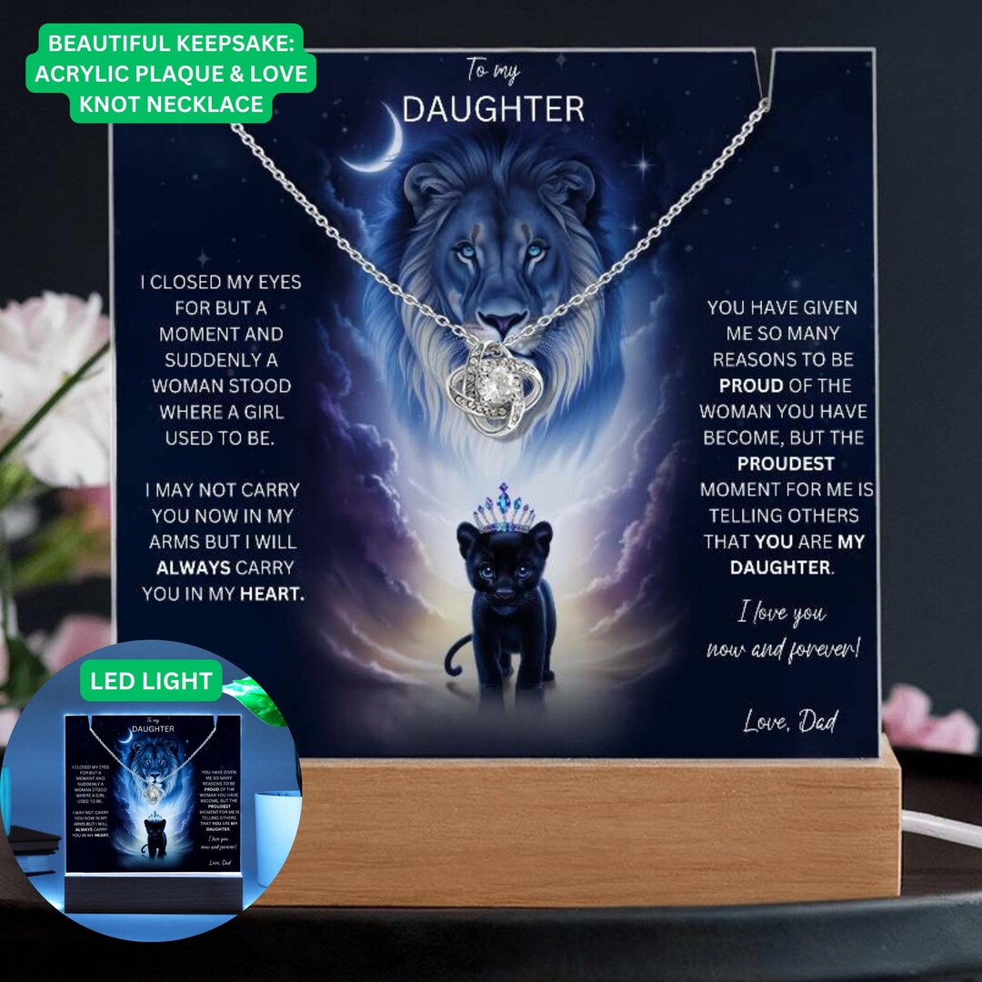 Father to Daughter Gifts From Dad, Daughter Keepsake Acrylic, Daughter ...