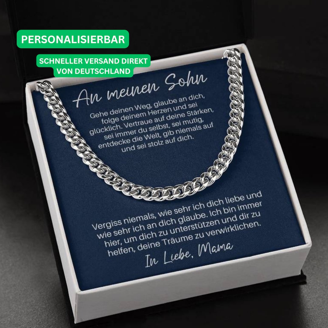 Sohn Geschenk Jugendweihe, Besonderes Geschenk an Meinen Sohn, Mutter ...