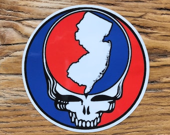 Grateful Dead Sticker/ Steal Your Face/ Stealie/ Car Sticker - Etsy