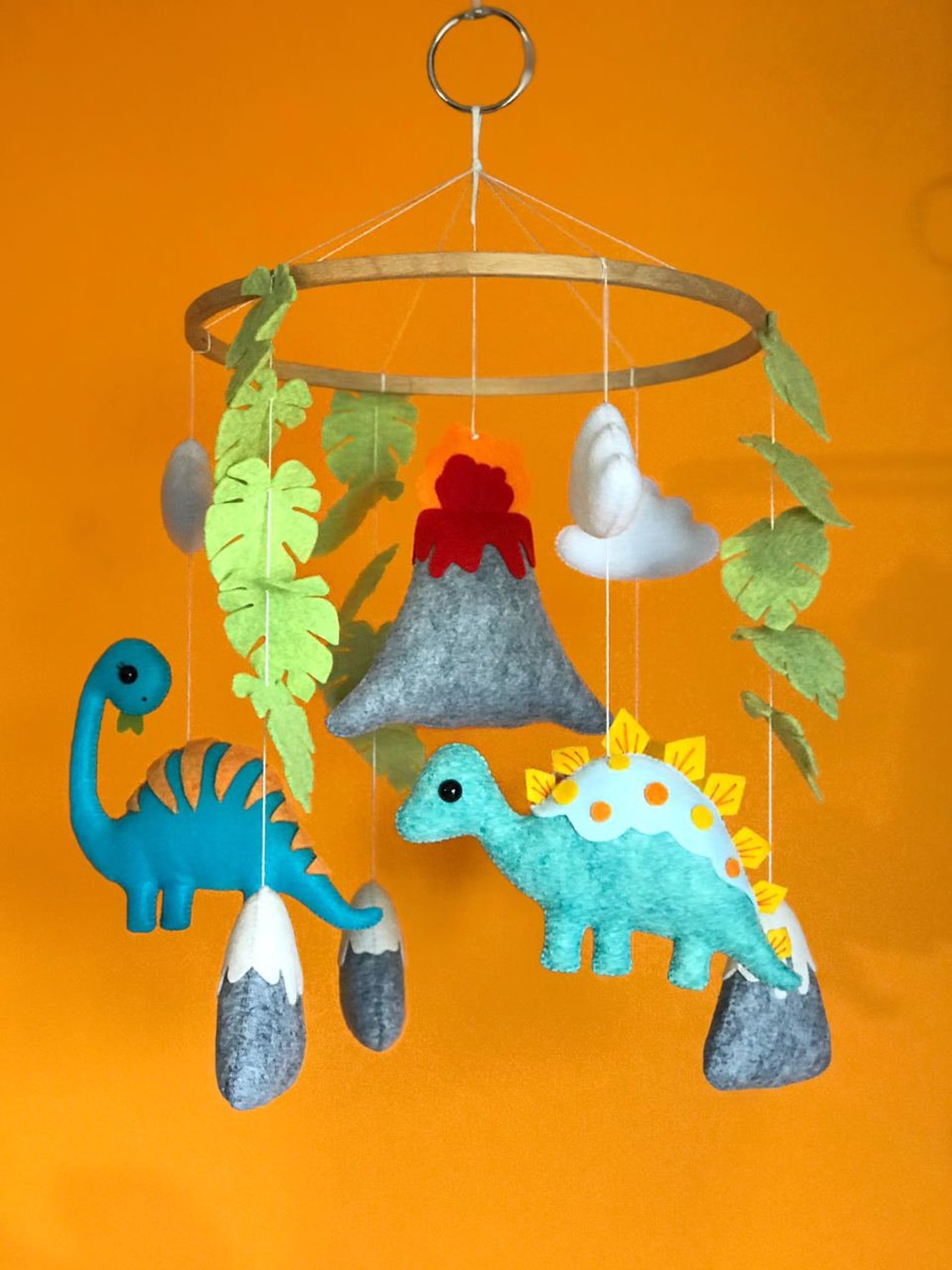 Baby mobile nursery dinosaur mobile crib mobile with | Etsy