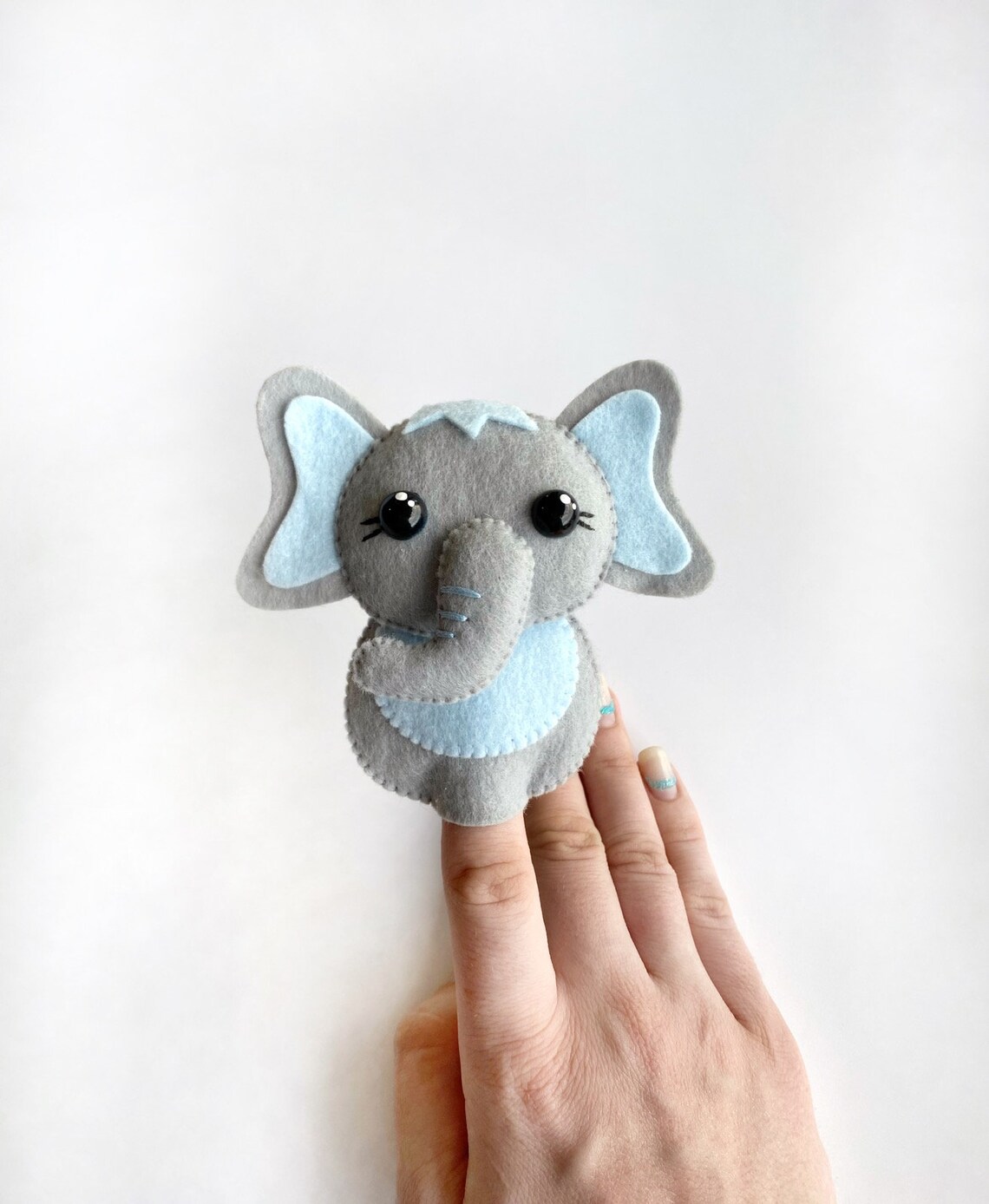 Finger Puppet Set With Safari Woodland Animals Elephant - Etsy