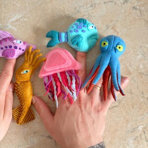 Ocean Finger Puppet Set Pout Pout Fish Octopus Finger Puppet - Etsy