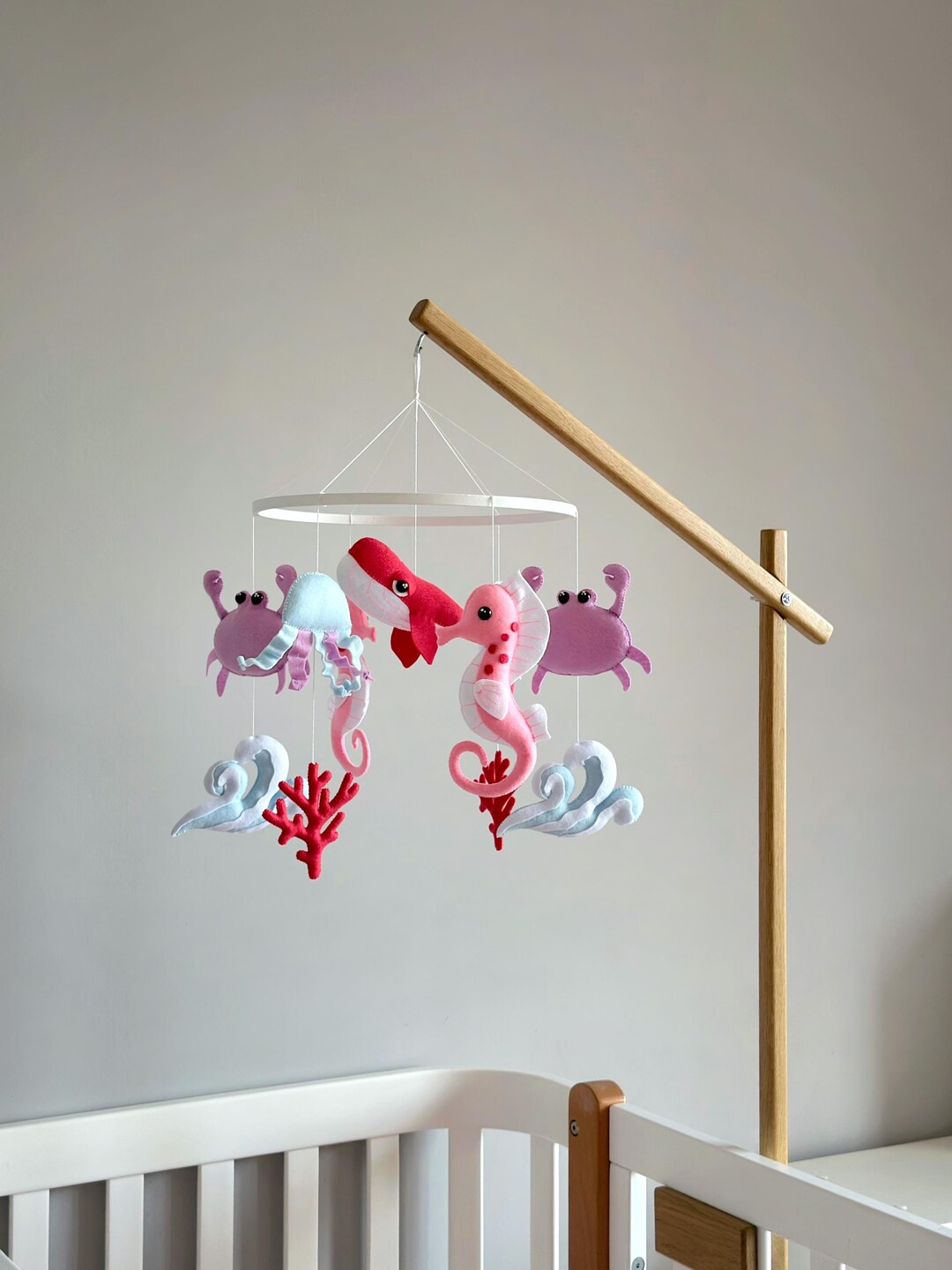Ocean Baby Mobile for Baby Girl Nursery Decor, Under the Sea Mobile ...