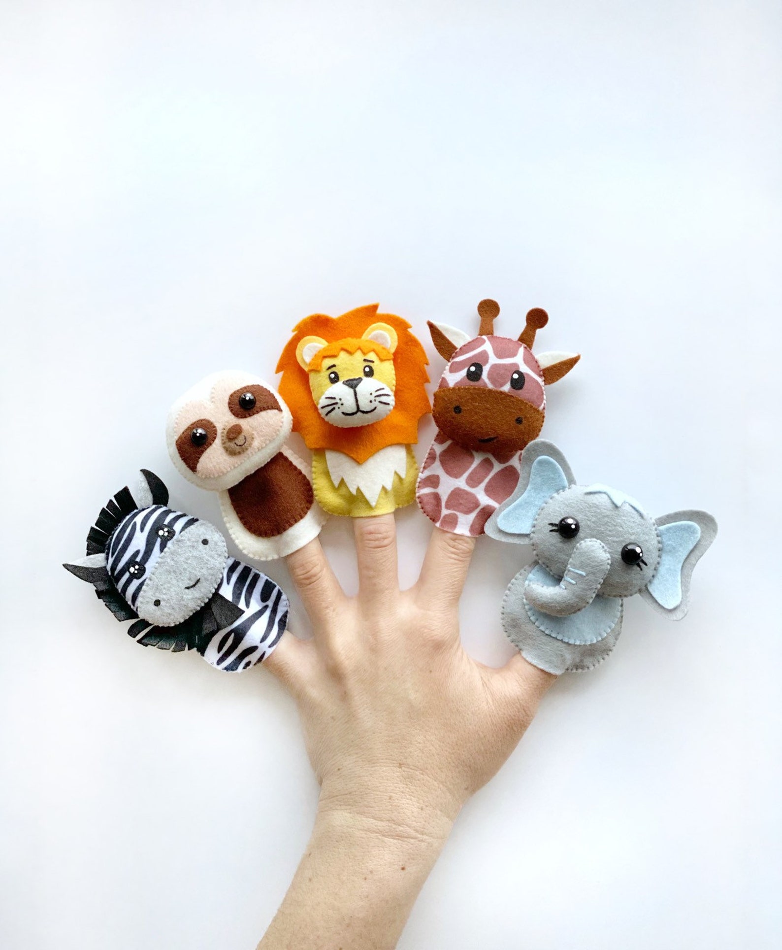 Finger Puppets for Kid Felt Animal Puppet Set for Babies With - Etsy