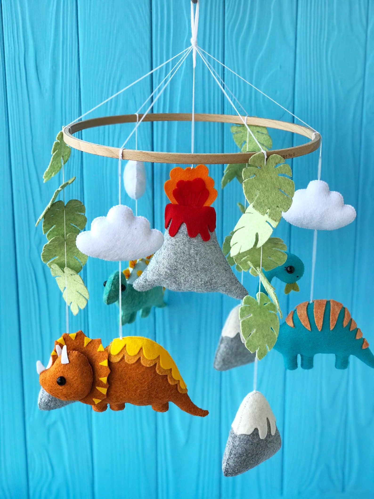 Baby Mobile Nursery Dinosaur Mobile Crib Mobile With - Etsy
