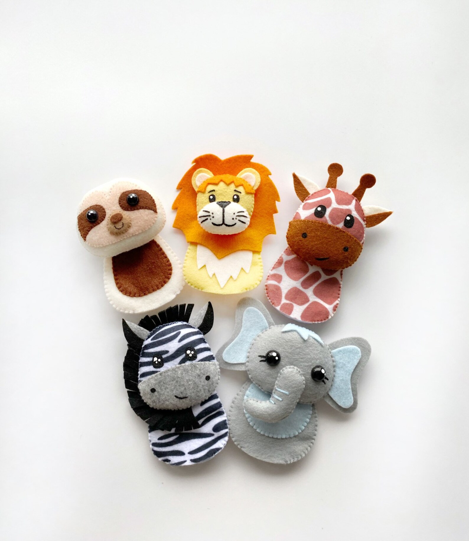 Finger Puppets for Kid Felt Animal Puppet Set for Babies With - Etsy