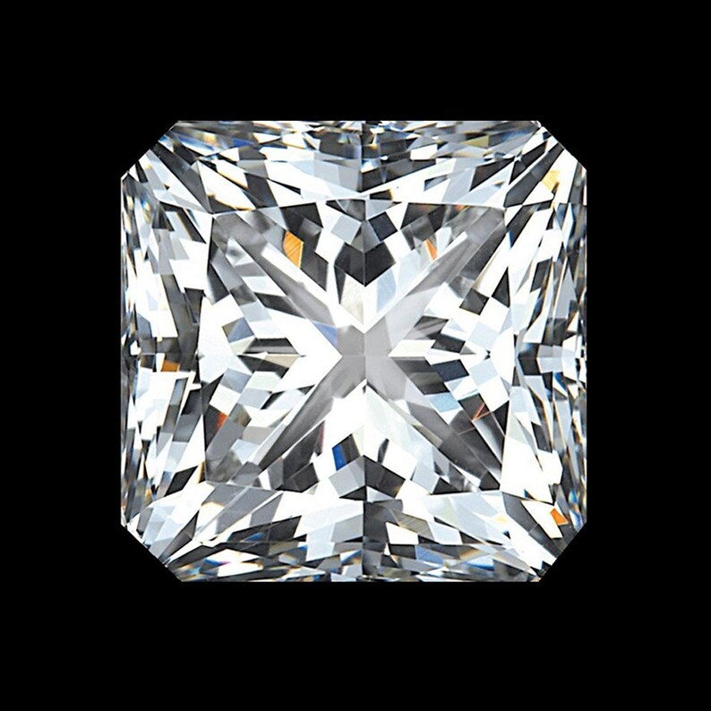 Colorless Square Radiant Cut 0.30 Carat to 8.00 Carat Full | Etsy