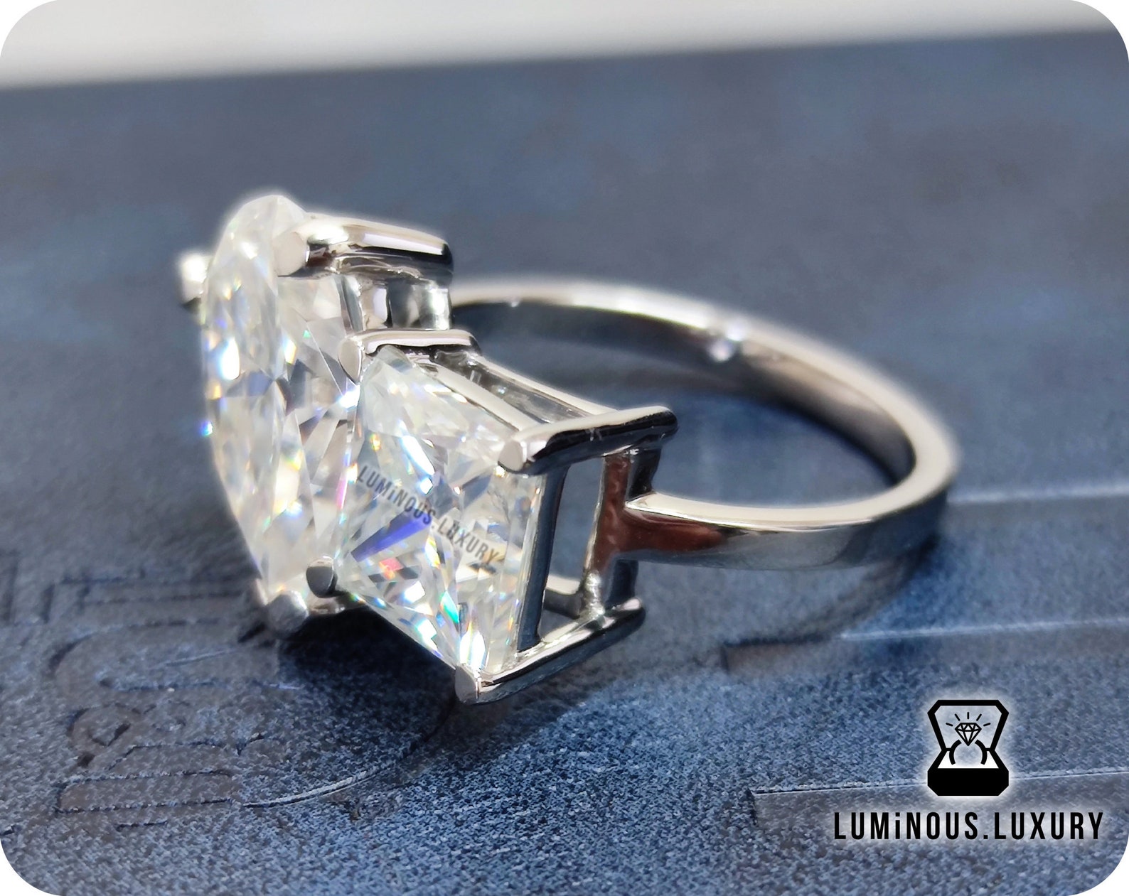 2.5 TCW Emily Ratajkowski Celebrity Engagement Ring With - Etsy