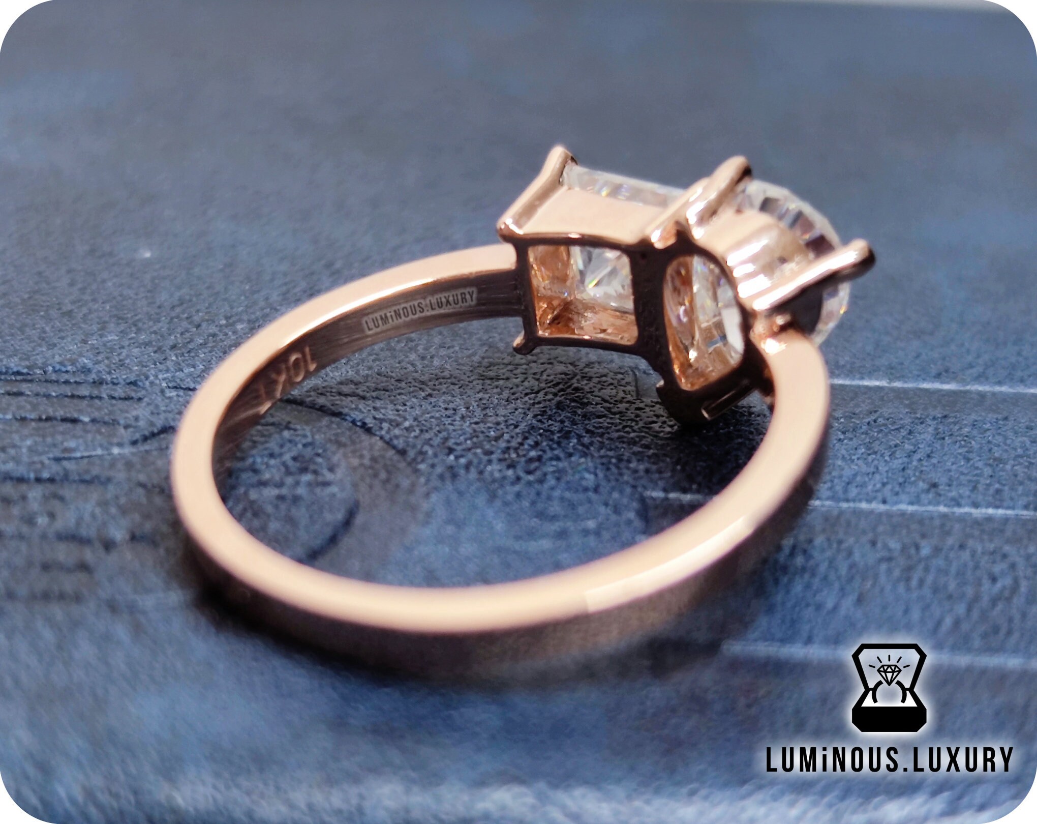 Emily Ratajkowski Celebrity Engagement Ring With Full White | Etsy