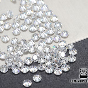 1 Carat Lot of Small Melee Moissanite: 0.80mm to 4mm Colorless Round ...