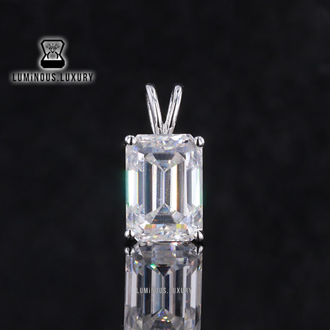 Bunny Ear Bale Solitaire Pendant, Unique 4 Prong Pendant for Graduation ...