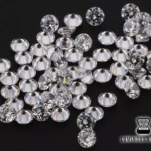 1 Carat Lot of Small Melee Moissanite: 0.80mm to 4mm Colorless Round ...
