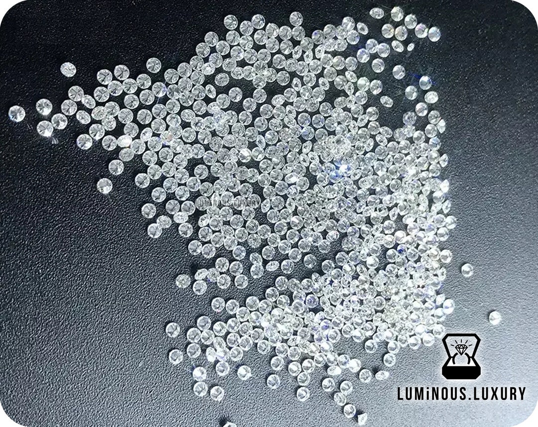 Small Melee Size 0.80mm to 4mm Full White D Color Round Brilliant Cut ...