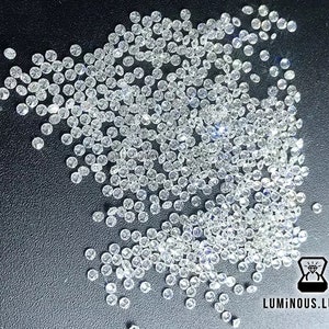 1 Carat Lot of Small Melee Moissanite: 0.80mm to 4mm Colorless Round ...