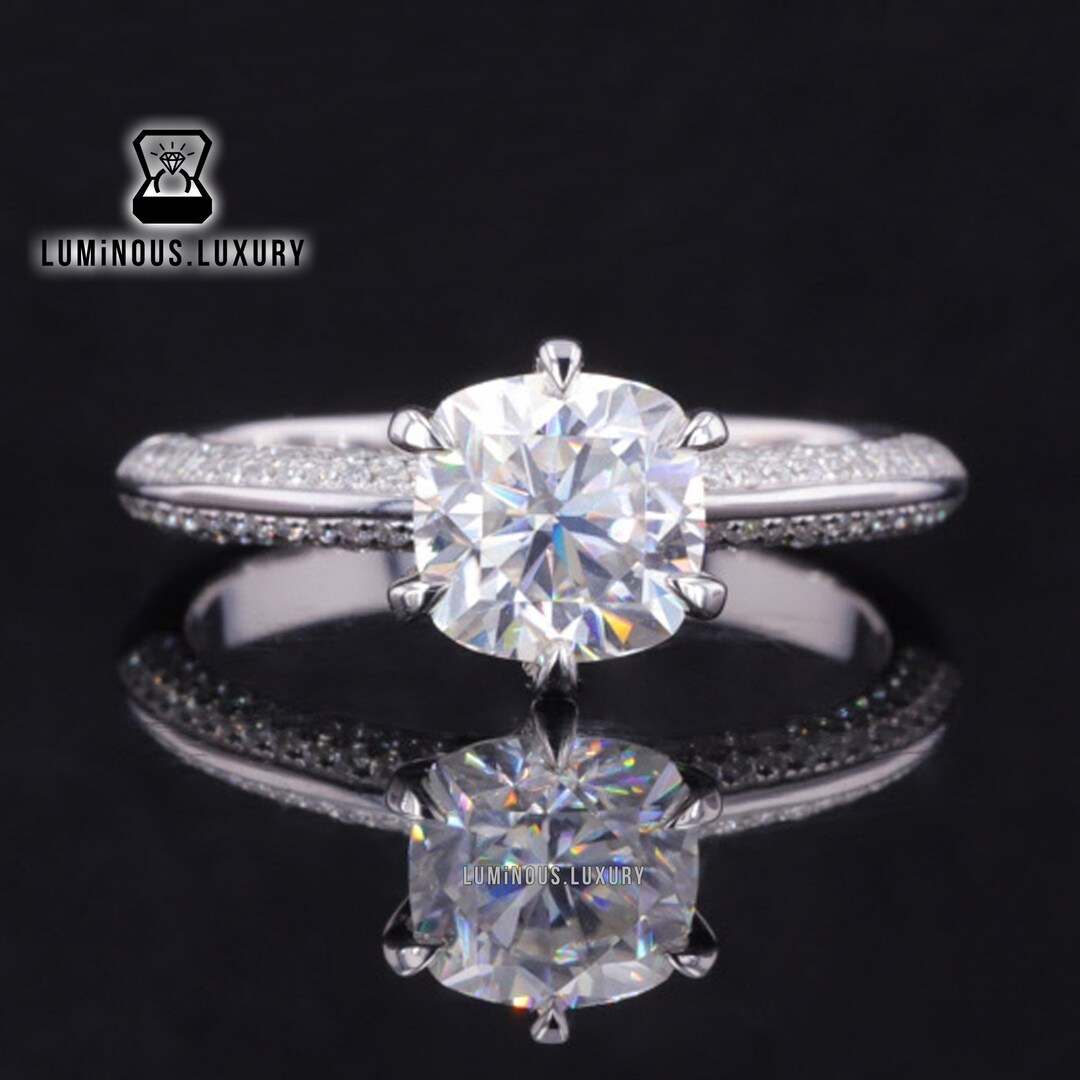 6 Claw Prong Knife Edge Shank Promise Ring Beautiful 1.5/ 2/ - Etsy UK