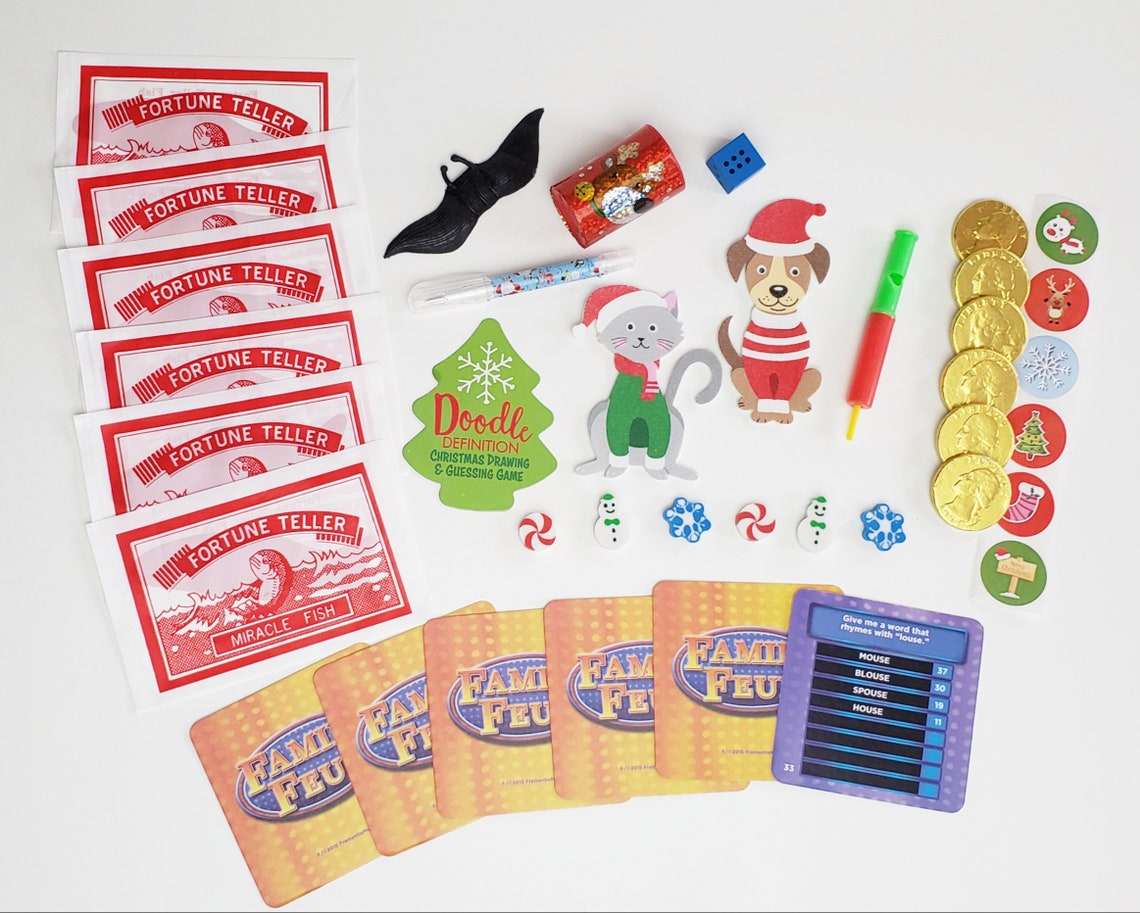 6 Christmas Cracker Fillers Kit DIY set of 6 New Year's | Etsy