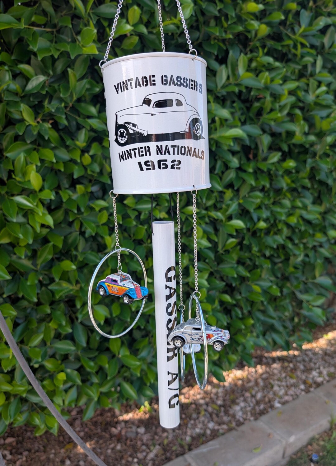 Gasser-bone Shaker, Hot Rod-diecast Vehicles-wind Chimes Handmade #C3 ...