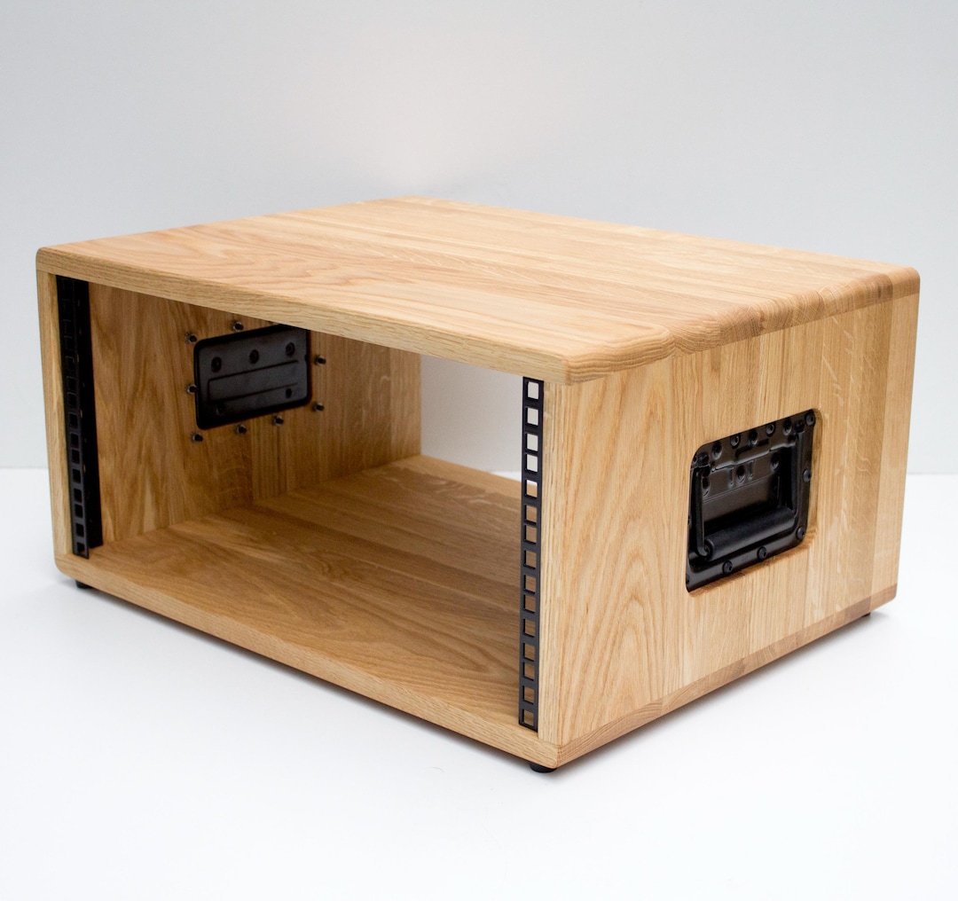 In Stock 19 Studio Rack Case Solid Oak 5U 40cm Depth Handmade in ...