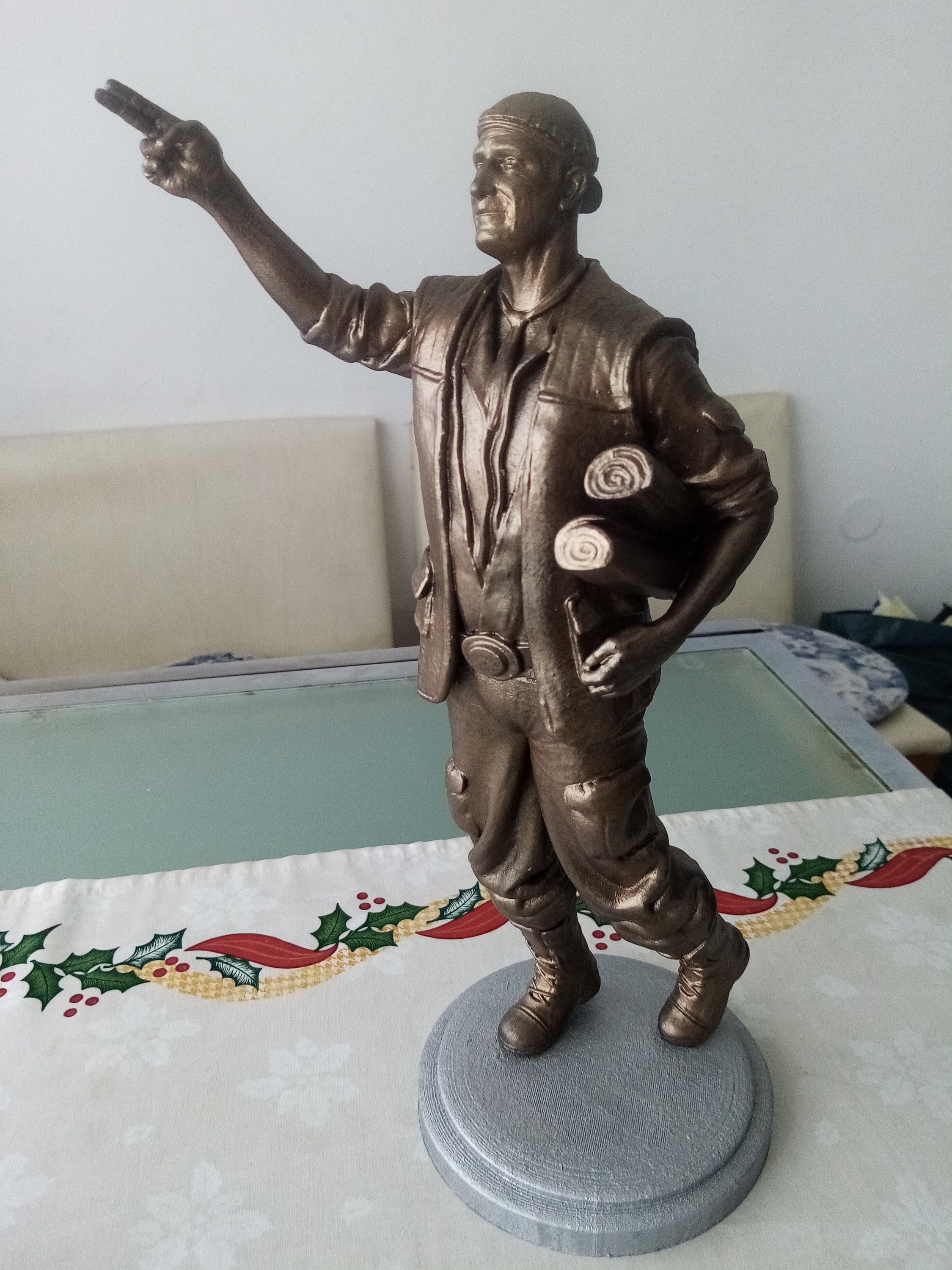 Star Trek Statue of Zefram Cochrane 16 inches tall 3D | Etsy