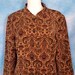 Vintage NWT Early 2000s Mandarin Rococo Jacobean Jacket, Stand Collar ...