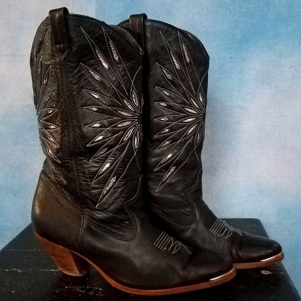 Inlay Cowboy Boots - Etsy