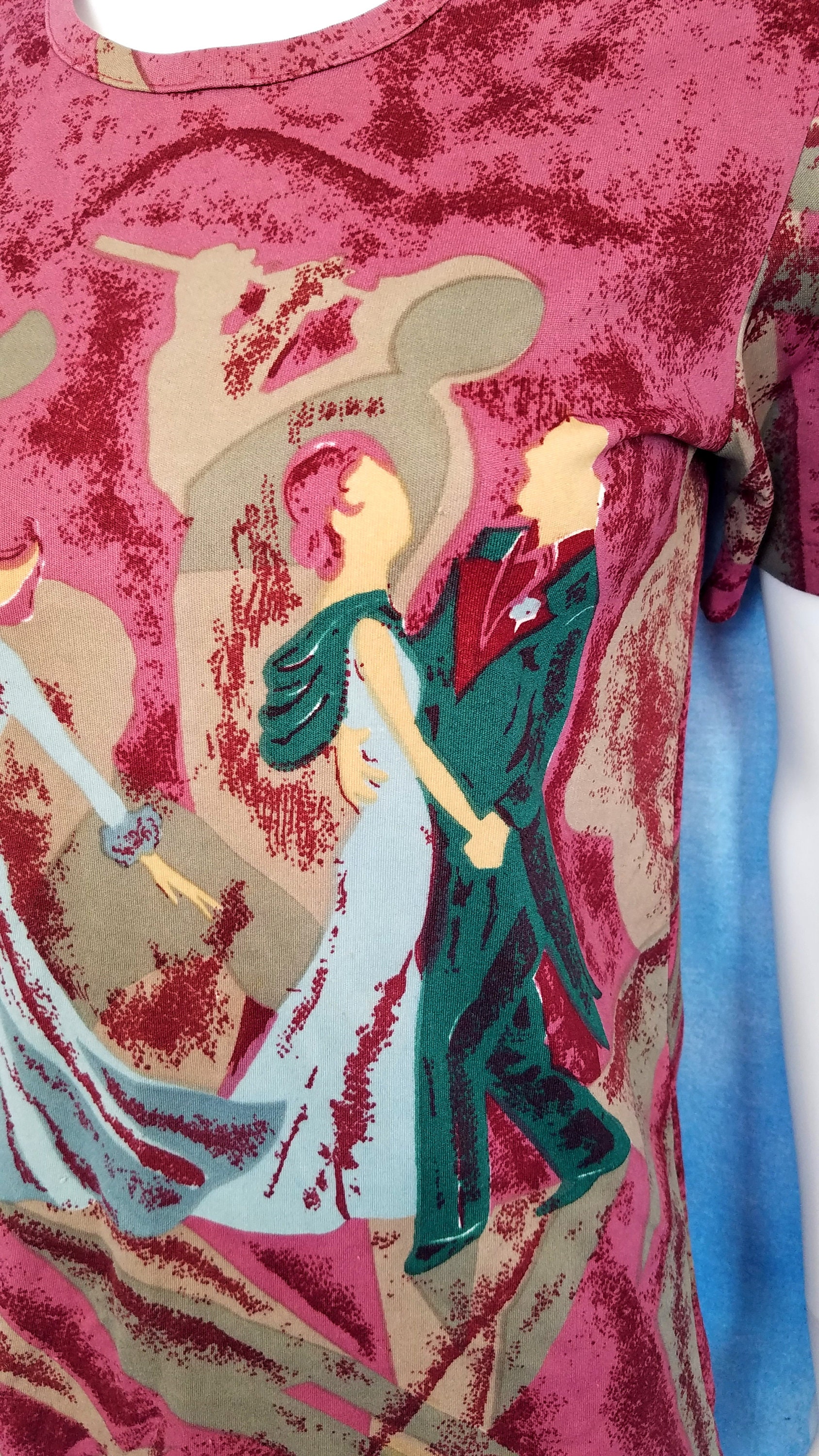 Vintage 70s Bizarre Abstract Novelty Art Deco Ballroom Dancing - Etsy