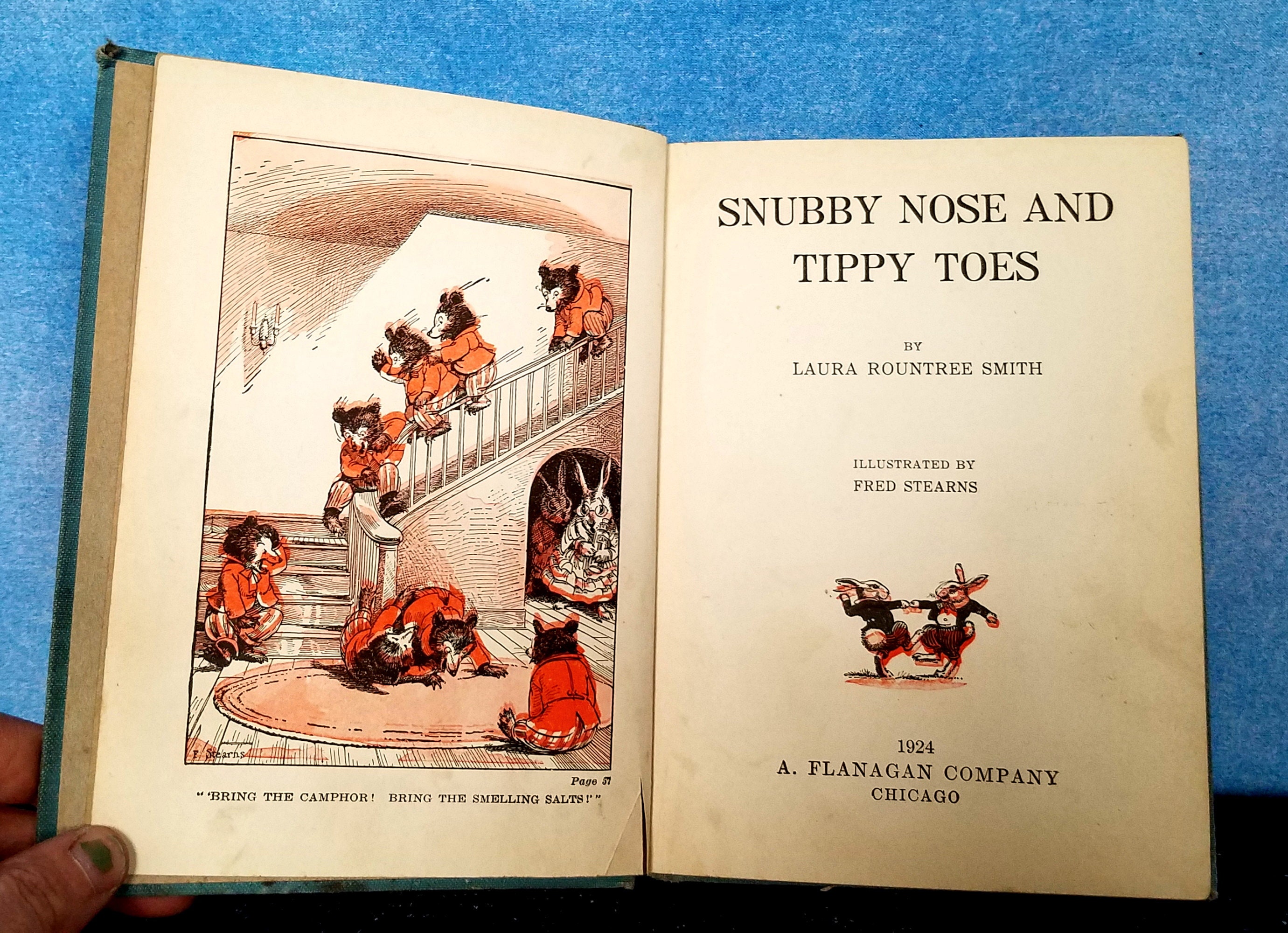 Vintage 1924 Childrens Book snubby Nose and Tippy Toes by - Etsy