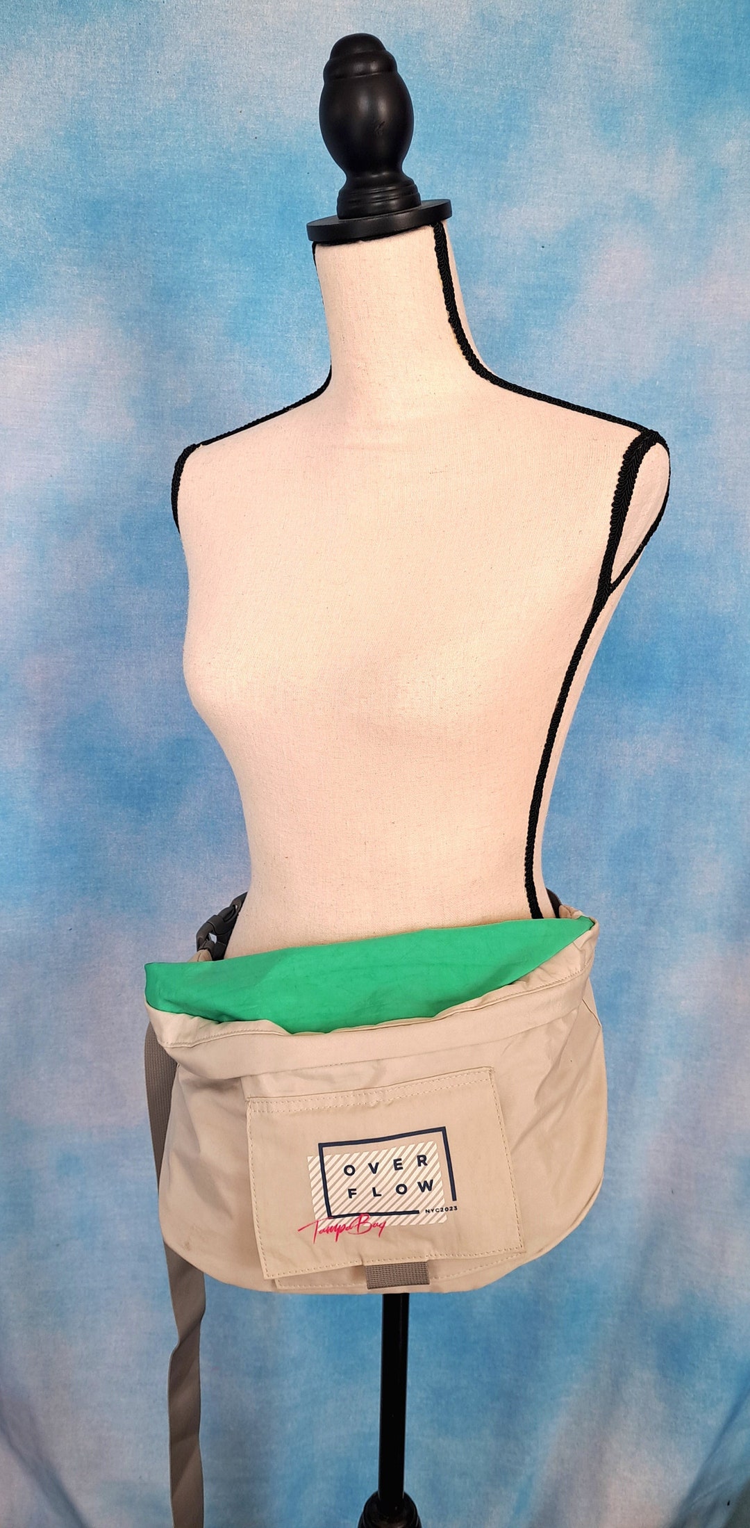 Vintage 90s Color Block Giant Fanny Pack Waist Bag/ Over Flow Tampa Bay ...