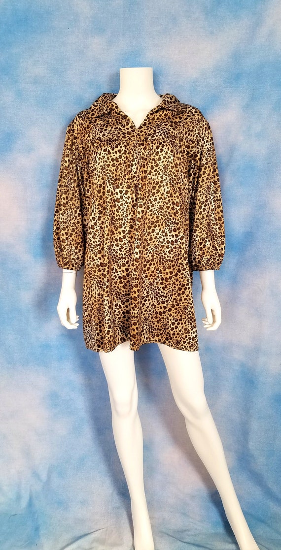 vintage 1970s 80s leopard - Gem