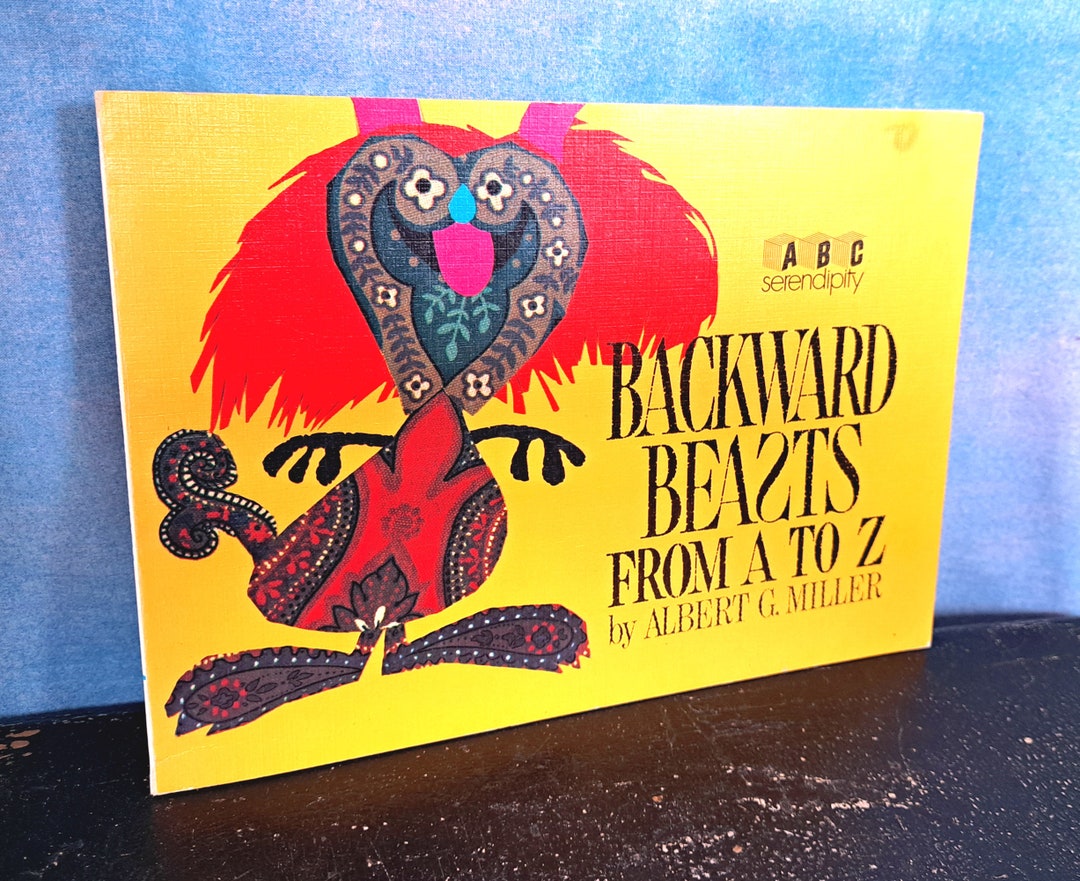 Vintage 1974 Backward Beasts From A to Z, Albert G Miller, Illustrated ...