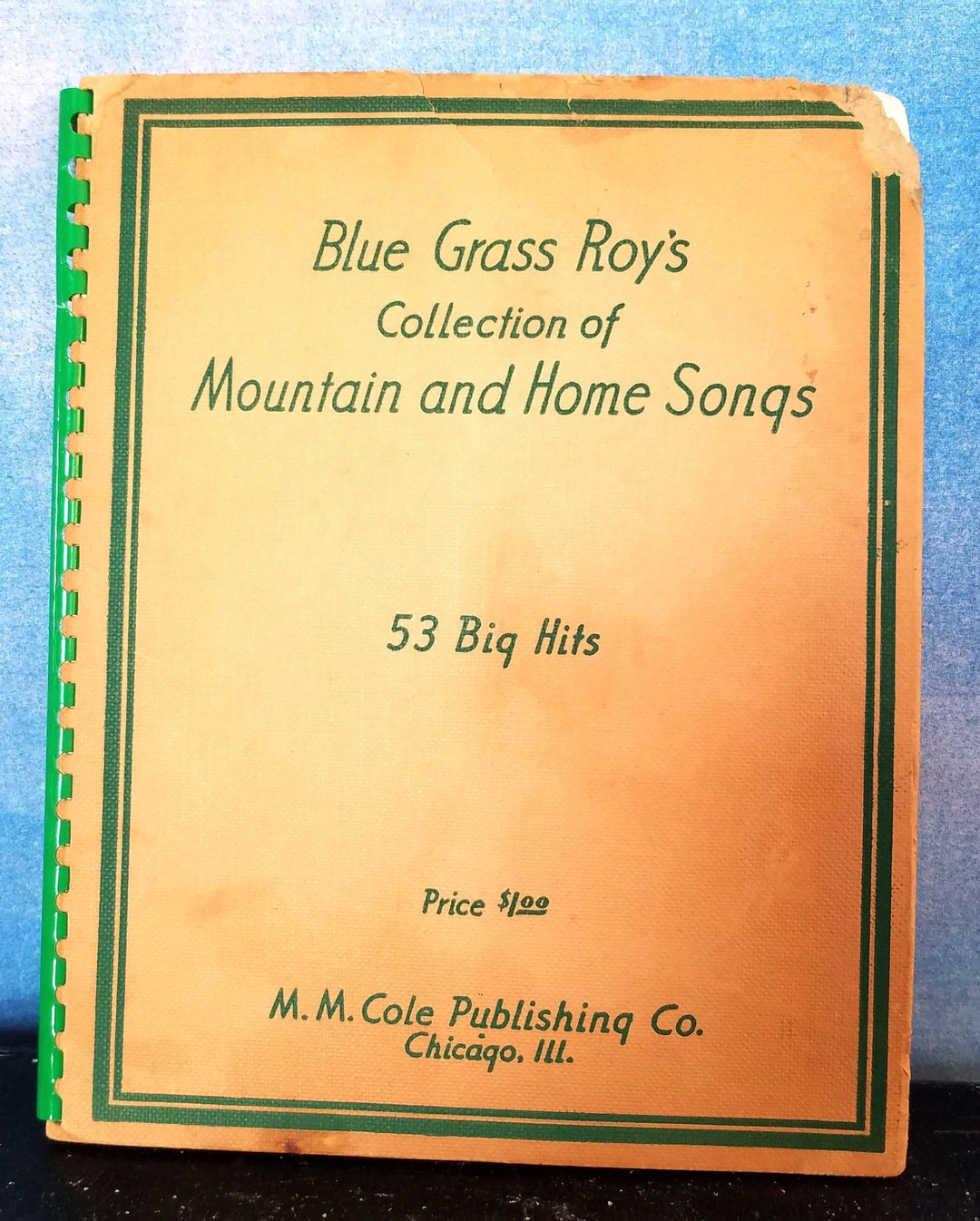 Vintage VERY RARE Late 1930s Early 1940s Songbook, Blue Grass Roy’s ...