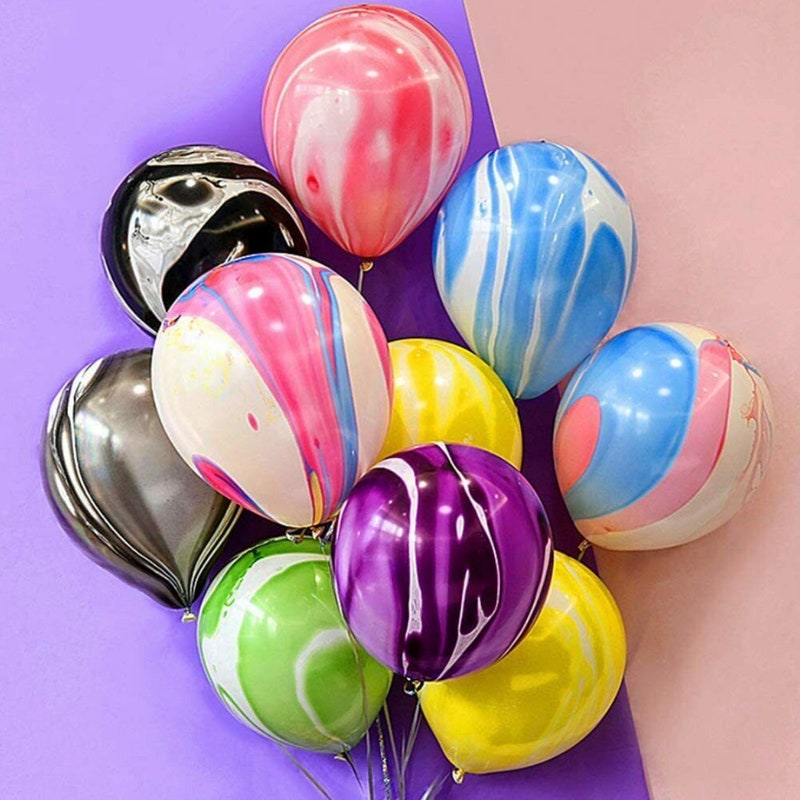 Marble Balloons - Etsy