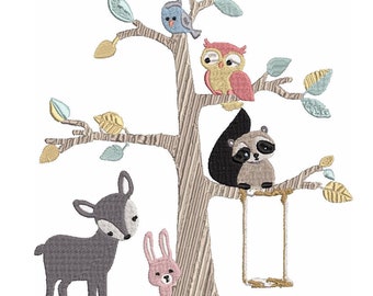 Woodland Embroidery | Etsy