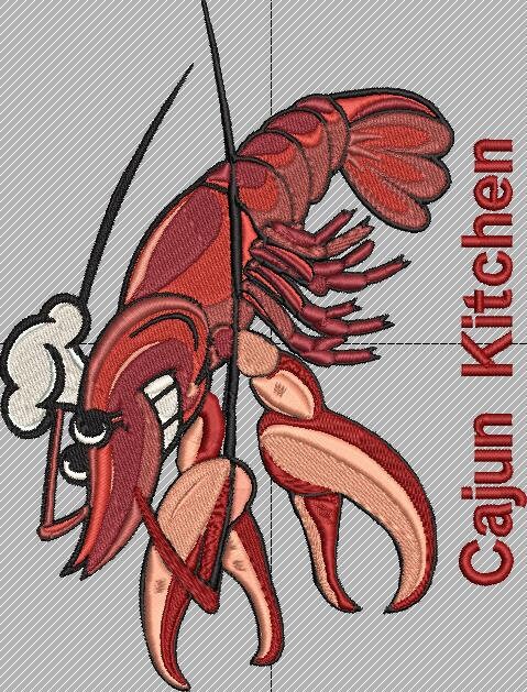 Crawfish Embroidery Design Pattern Download fun Options for - Etsy UK