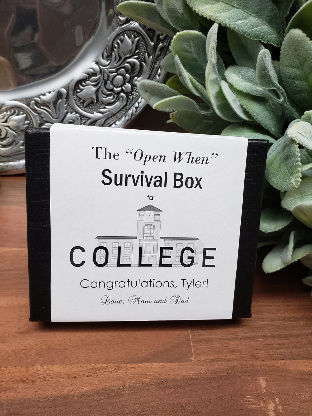 College Gift Card Holder L College Care Package L Personalized Gift for ...